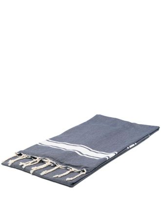 MC2 Saint Barth Badetuch mit Fransen - Blau