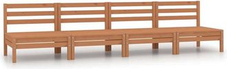 vidaXL Vidaxl - Canap&eacute;s centraux de jardin 4 pcs marron miel bois de pin massif