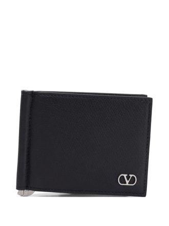 Valentino Garavani portefeuille à plaque VLogo - Noir
