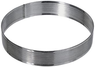 Lacor 68548 Perforiert Schimmel Torte, Edelstahl, grau, 18 x 18 x 4 cm