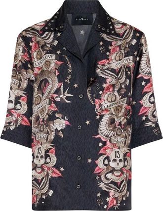 John Richmond Femme, Blouses et Chemises, Noir, Taille: 40 FR Chemises