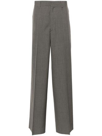 Givenchy pantalon en laine &agrave; coupe ample - Gris