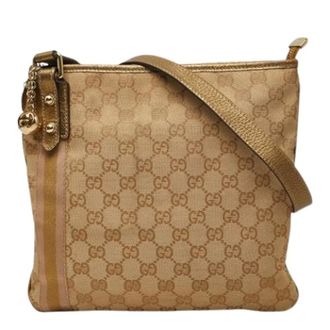 Gucci Sac bandouli&egrave;re vintage doccasion - Femme - Pre-owned - Beige - Taille: ONE Size