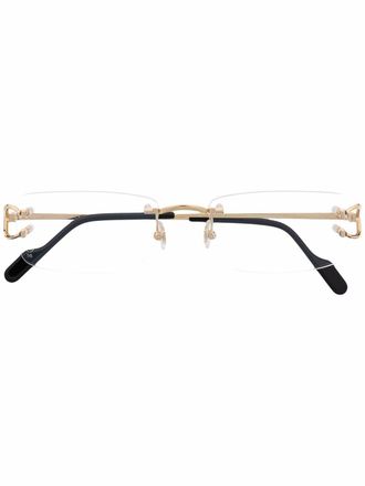 Cartier lunettes de vue &agrave; monture carr&eacute;e - Or