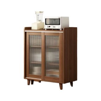 Generic Gro&szlig;z&uuml;giger Kaffeebar-Schrank, MDF-Sideboard mit Schiebet&uuml;ren und stabilen Holzbeinen, geeignet for das Wohnzimmer(Color2)