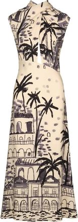 Johanna Ortiz Interdimensional Maxikleid mit Cut-Out - Nude