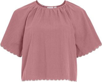 Vila Viadama O-Neck 2/4 Open Back Top/Pb