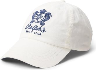 Ralph Lauren Cap aus Baumwolle mit Beach Club-Stickerei in
