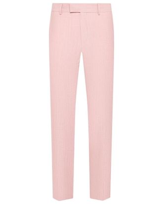 HUGO BOSS Anzughose aus einem Schurwolle-Leinen-Seide-Mix in