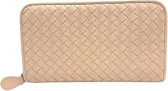 Bottega Veneta Portefeuille long (bi-pli) Pre-owned - Femme - Pre-owned - Rose - Taille: ONE Size