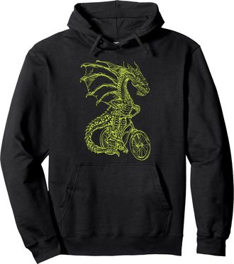 Seembo Dragon Cycling Fahrrad Lustiges Biker Tierfahrrad Pullover Hoodie