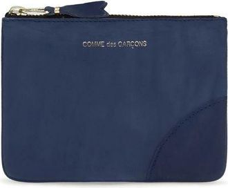 Comme Des Gar&ccedil;ons Blaue Kalbsleder Bos Taurus Geldb&ouml;rse