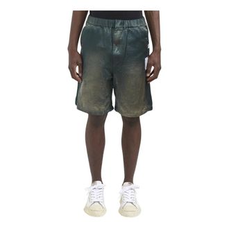 Miharayasuhiro Sun Faded Like Satin Shorts - - Shorts - Herren - Gr&uuml;n - S