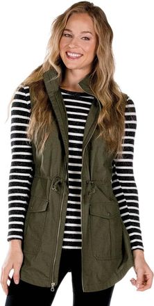 Charles River Apparel Damen Bristol Utility-Weste Daunenweste, olivgr&uuml;n, 3X-Gro&szlig;