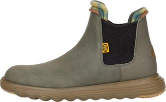 HeyDude Branson Classic Herren - Slip-On Schuhe - Ankle Boots, Dusty Olive/Espresso, 44