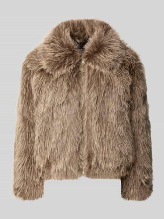 Stefanel Jacke aus Kunstfell mit Rei&szlig;verschluss