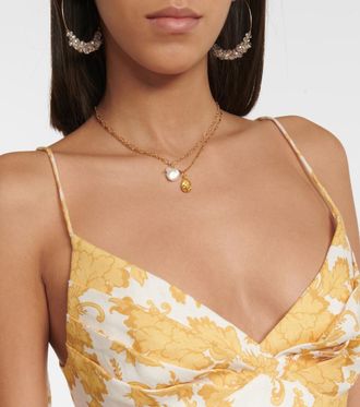 Zimmermann Floral Linen Bustier Top Size L