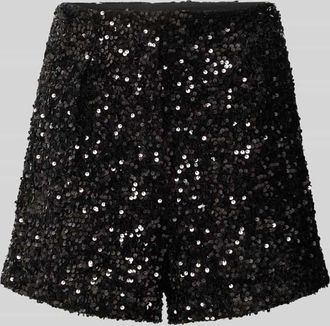Apricot Straight Fit Shorts mit Allover-Pailettenbesatz