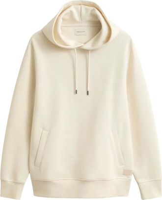 GANT Homme, Sweatshirts et sweats &agrave; capuche, Blanc, Taille: L Interlock Sweat &agrave; capuche