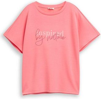 Tom Tailor T-Shirt T-Shirt Loose Fit Scuba T-Shirt mit Print