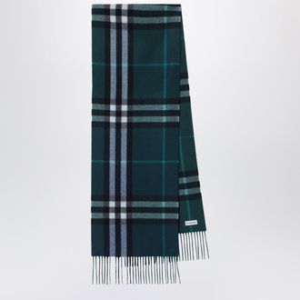 Burberry Blauer Schal aus Kaschmir mit Check mit Farbverlauf