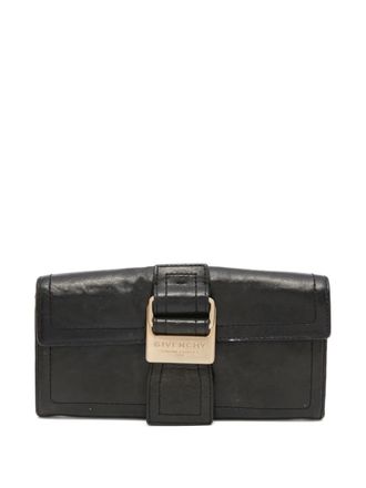 Givenchy portefeuille en cuir &agrave; boucle - Vert