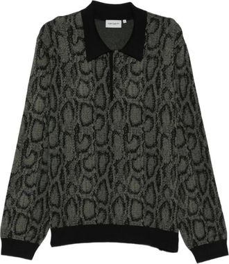 Carhartt Work in Progress Homme, Pulls, Vert, Taille: L Pull en Tricot Ras du Cou