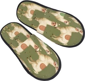 Generic Pantoufle Alpaga. Impression Slippers L&eacute;g&egrave;res Hiver Chausson Pour Homme Int&eacute;rieur Ext&eacute;rieur M