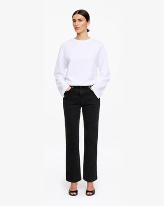 Arket JADE Cropped Slim Jeans -Schwarz