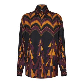 Pucci Baiadera Print Seidenhemd - - Blouses & Shirts - Damen - Mehrfarbig - S
