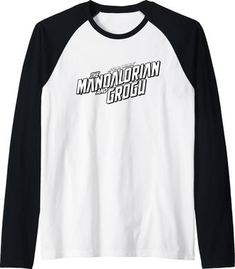 Star Wars The Mandalorian and Grogu Official B&W Movie Logo Raglan