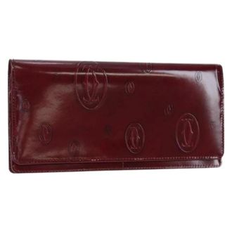 Cartier Portefeuille long vintage doccasion - Femme - Pre-owned - Rouge - Taille: ONE Size