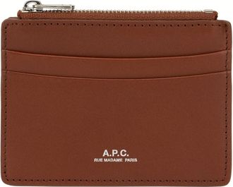 A.P.C. A.p.c. - Andre Cardholder - Homme - Accessoires - Brun - Taille: ONE Size