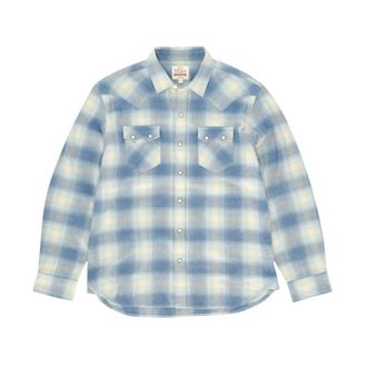 Fortela Josh Kariertes Hemd - - Shirts - Herren - Blau - M