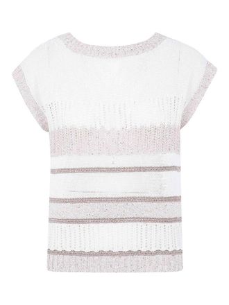 D.exterior Pull Col Bateau - Blanc