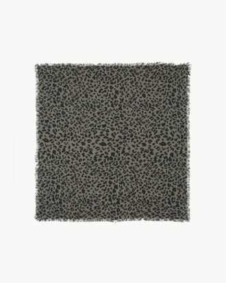 Kujten Grand bandana cachemire imprim&eacute; l&eacute;opard - Grand Bandana Hachiko Leopard