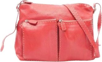 Fendi Pre-owned Selleria Leather Shoulder Bag - Femme - Pre-owned - Rouge - Taille: ONE Size