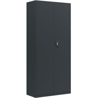 vidaXL Aktenschrank Anthrazit 90x40x200 cm Stahl - Vidaxl