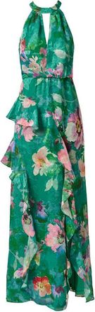 Adrianna Papell Maxikleid Printed Mermaid Dress Weiches Meerjungfrauenkleid aus Chiffon mit Blumenmuster