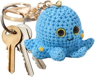 Generic Porte-cl&eacute;s en r&eacute;sine de pieuvre de dessin anim&eacute; - Accessoire de sac &agrave; main - Breloque cr&eacute;ative en forme de pieuvre - Pendentif en forme de pieuvre - P