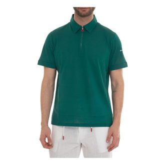 Kiton Polo-Shirt mit halbem Rei&szlig;verschluss - - Tops - Herren - Gr&uuml;n - M
