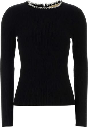 Michael Michael Kors haut côtelé à manches longues - Noir