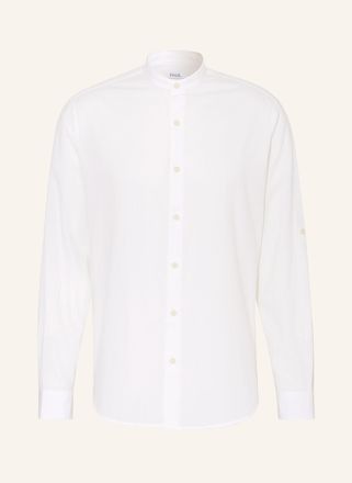 Paul Paul Hemd Slim Fit Mit Stehkragen weiss