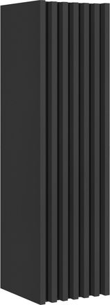 MID.YOU Mid.you Midischrank, Schwarz, Holzwerkstoff, 3 Fächer, 35x125x36 cm, hängend, Badezimmer, Badezimmerschränke, Midischränke