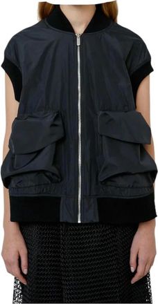 Meimeij Femme, Vestes, Noir, Taille: 38 FR Gilet imperm&eacute;able avec tasconi