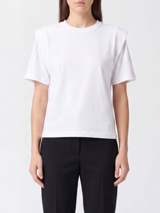 Isabel Marant T-shirt &agrave; col rond en coton avec &eacute;paules tombantes