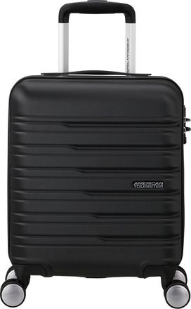 American Tourister Flashline - EasyJet Handgepäck, Spinner XS, 35 x 45 x 20 cm, 23 L, 2.20 kg, Flugzeug Handgepäck Underseater, Schwarz (Shadow Black)