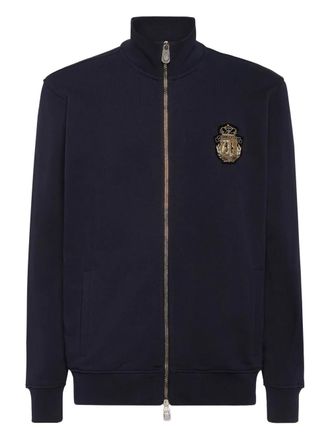 Billionaire Boys Club Sweatshirtjacke mit Logo-Patch - Blau