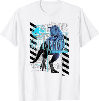 Jurassic Park Dominion Warning Carnotaurus Poster T-Shirt