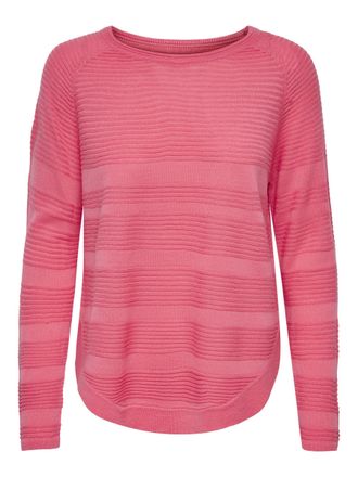 Only Damen ONLCAVIAR L/S Pullover KNT NOOS Strickpullover, Sun Kissed Coral,M